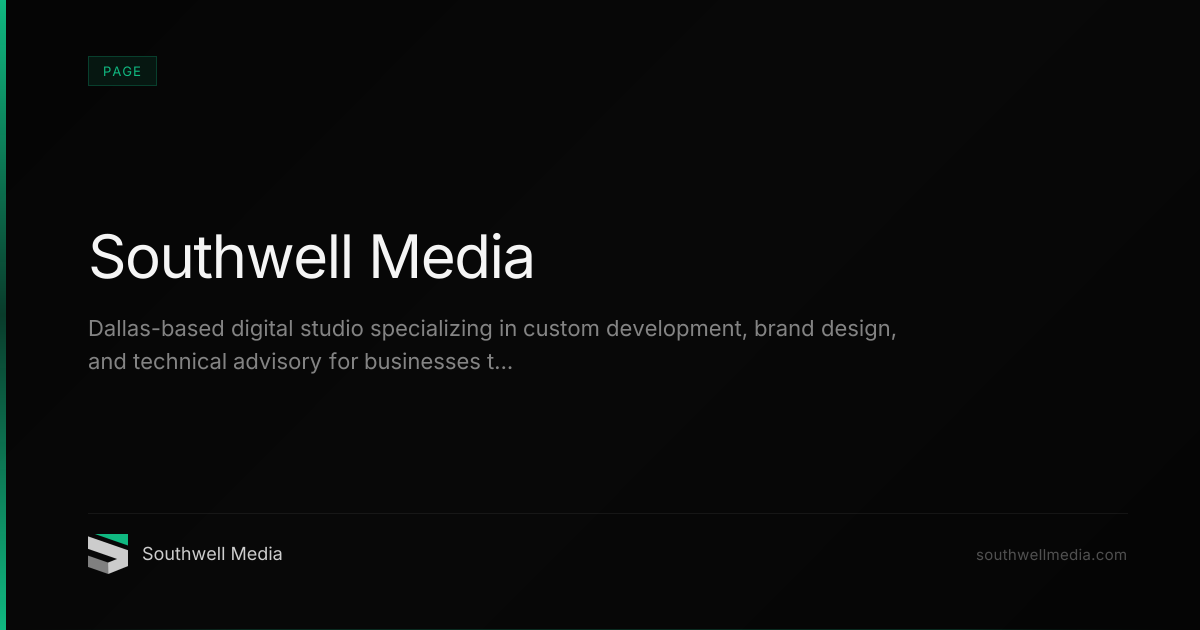 Southwell Media [Custom Web & Digital Growth Architecture] — Southwell ...